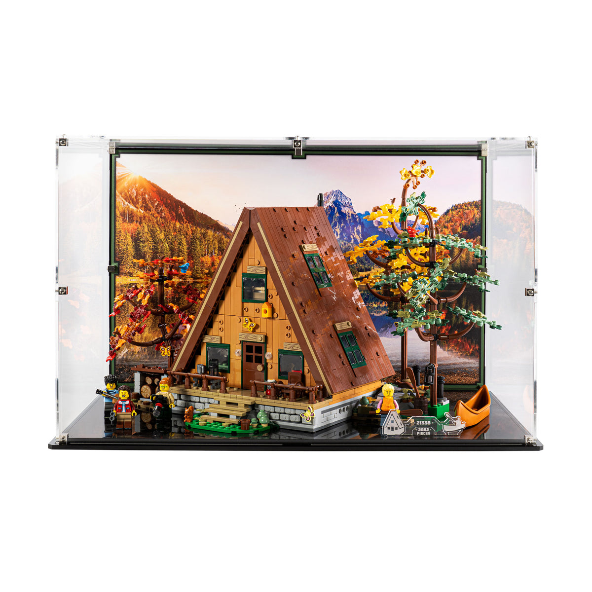 Display Case for LEGO® Ideas: A-Frame Cabin (21338) — Wicked Brick