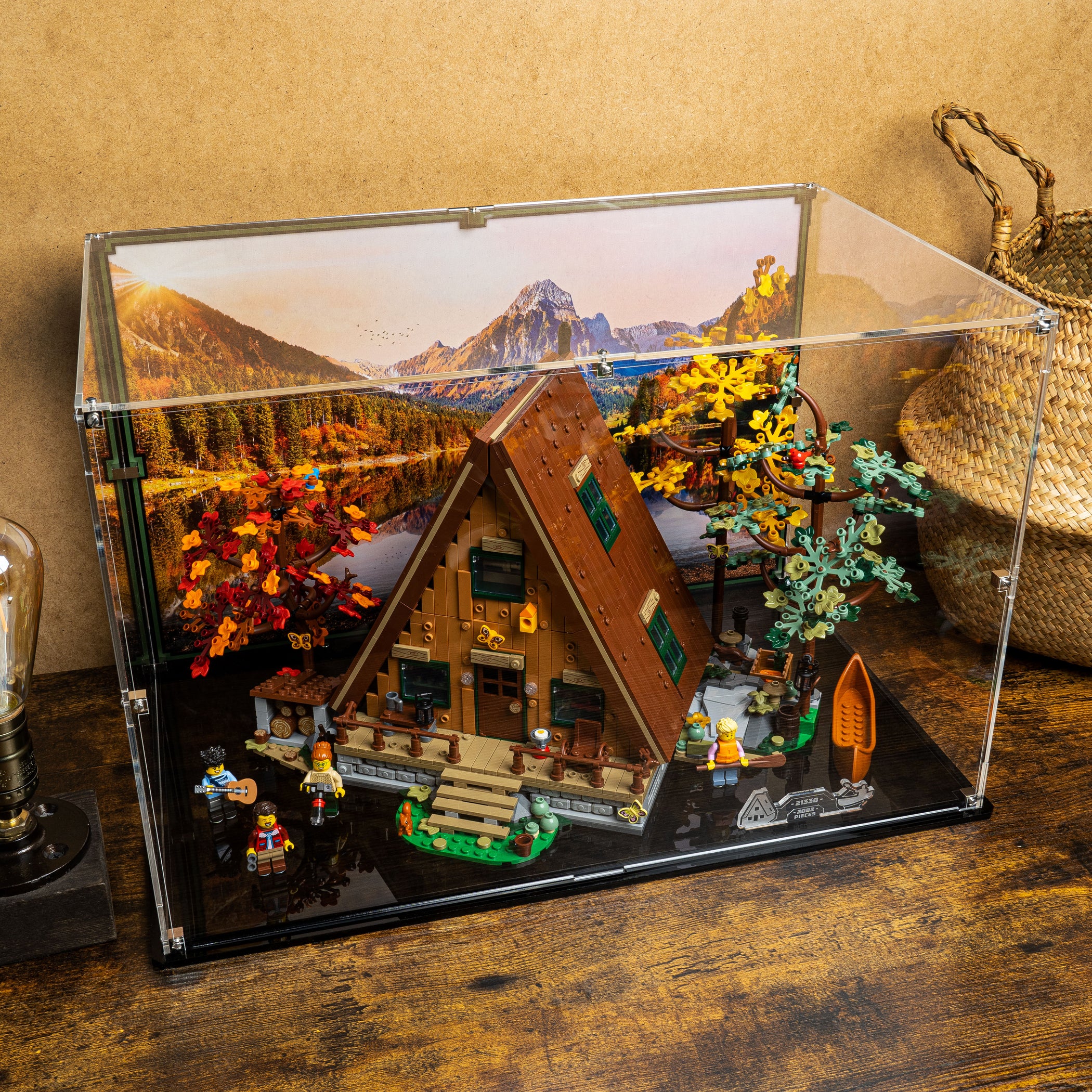 Display Case for LEGO Ideas A-Frame Cabin 21338 — Wicked Brick
