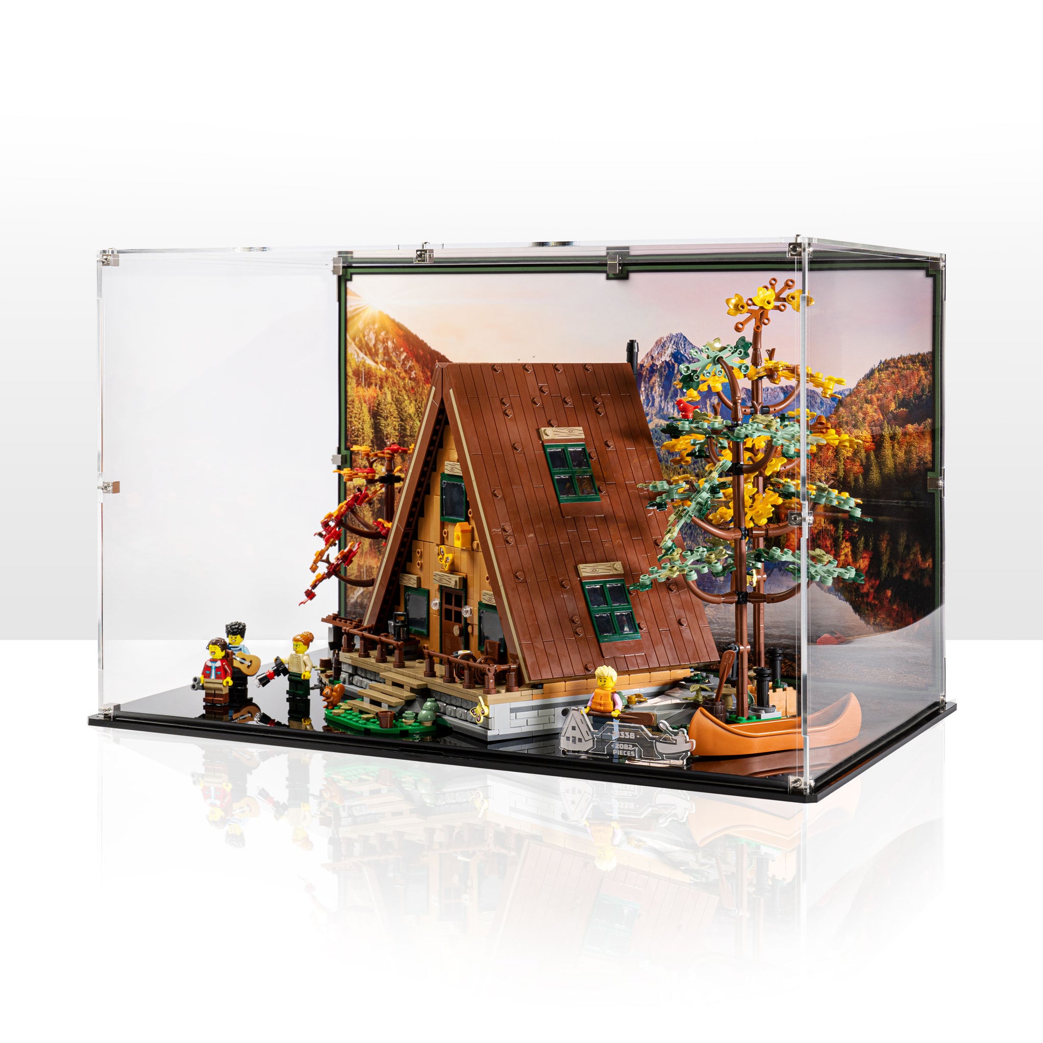 Display Case for LEGO® Ideas: A-Frame Cabin (21338) — Wicked Brick