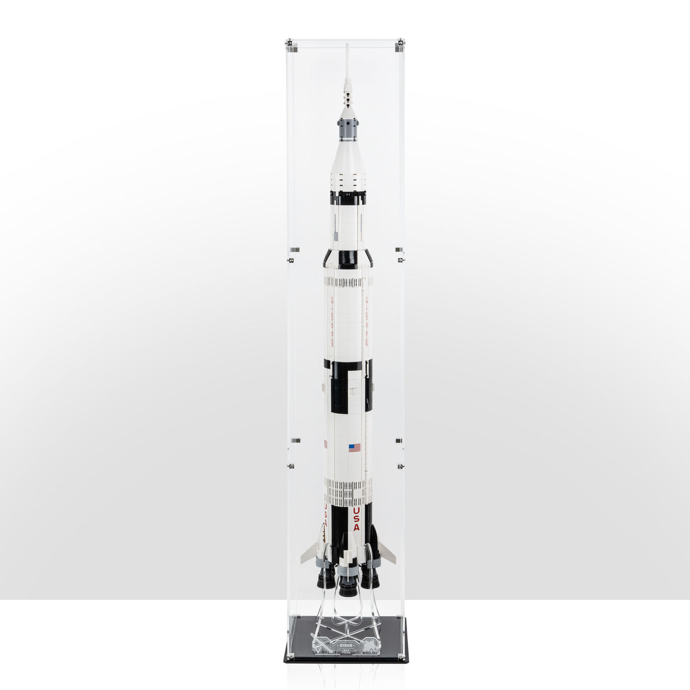 Display Case (vertical) for LEGO® Ideas: NASA Apollo Saturn V (21309 ...
