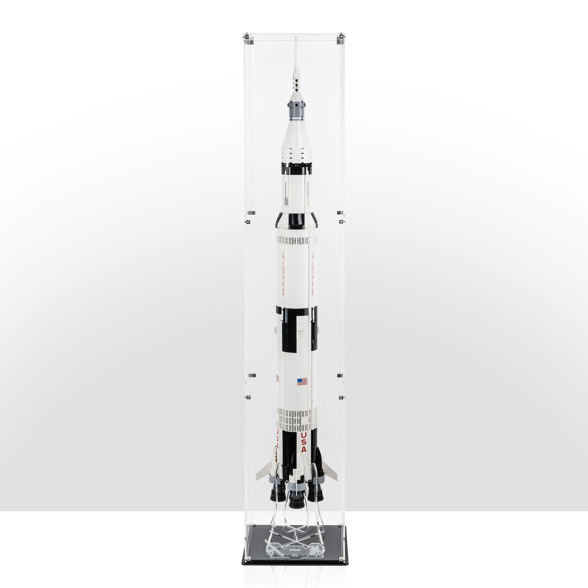Display Case vertical for LEGO Ideas NASA Apollo Saturn V 21309 ...