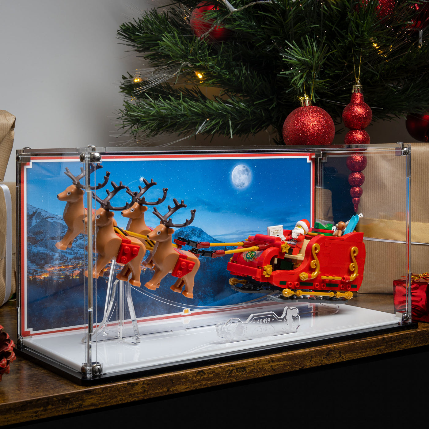 Display Case for LEGO® Santa's Sleigh (40499) — Wicked Brick