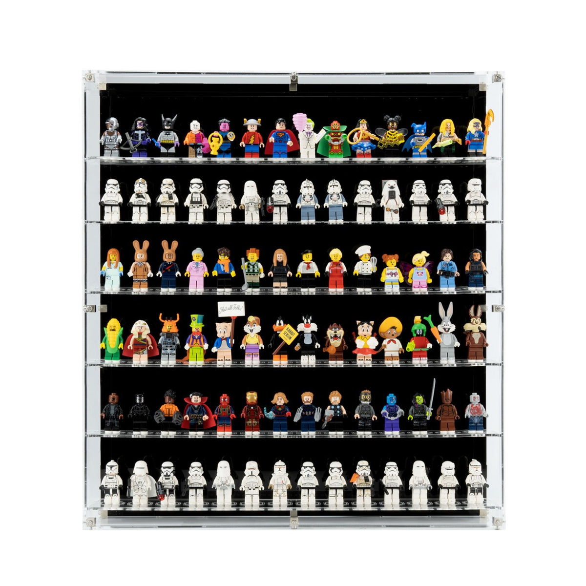 Wall Mounted Display Cases for LEGO® Minifigures - 14 Minifigures Wide ...