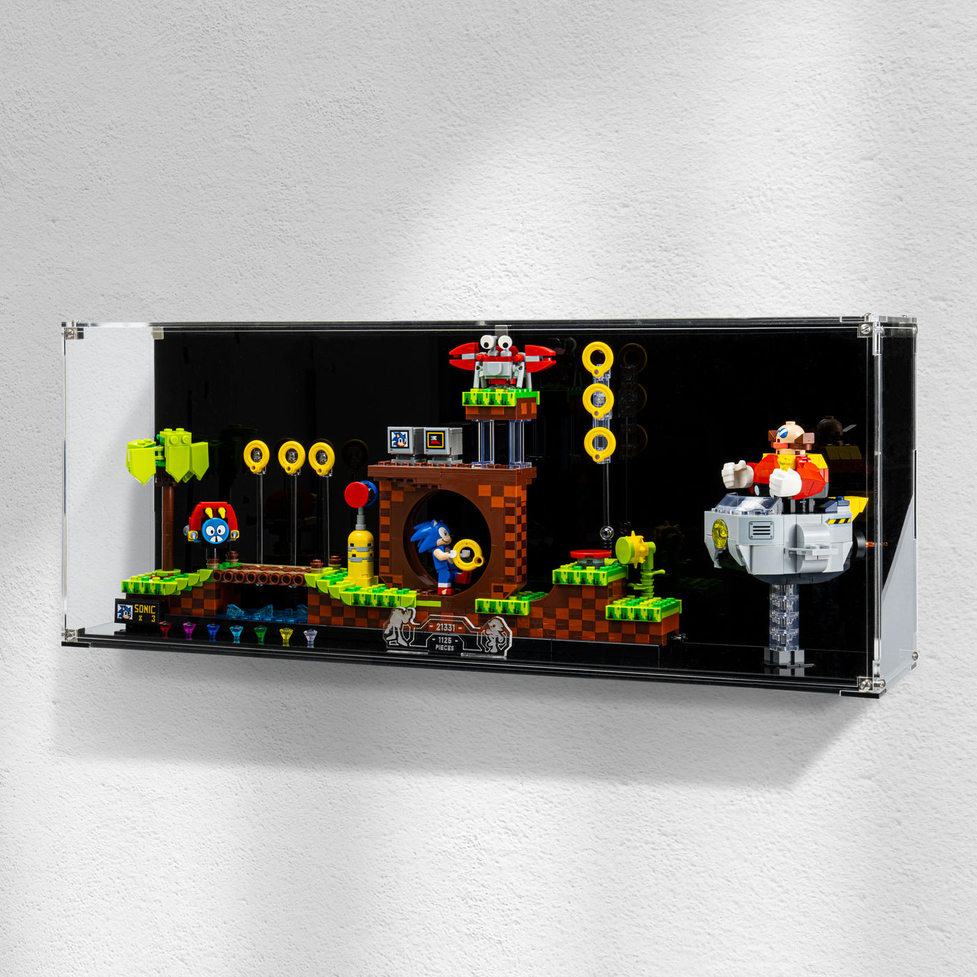 Wall Mounted Display Case for LEGO® IDEAS: Sonic the Hedgehog™ – Green ...