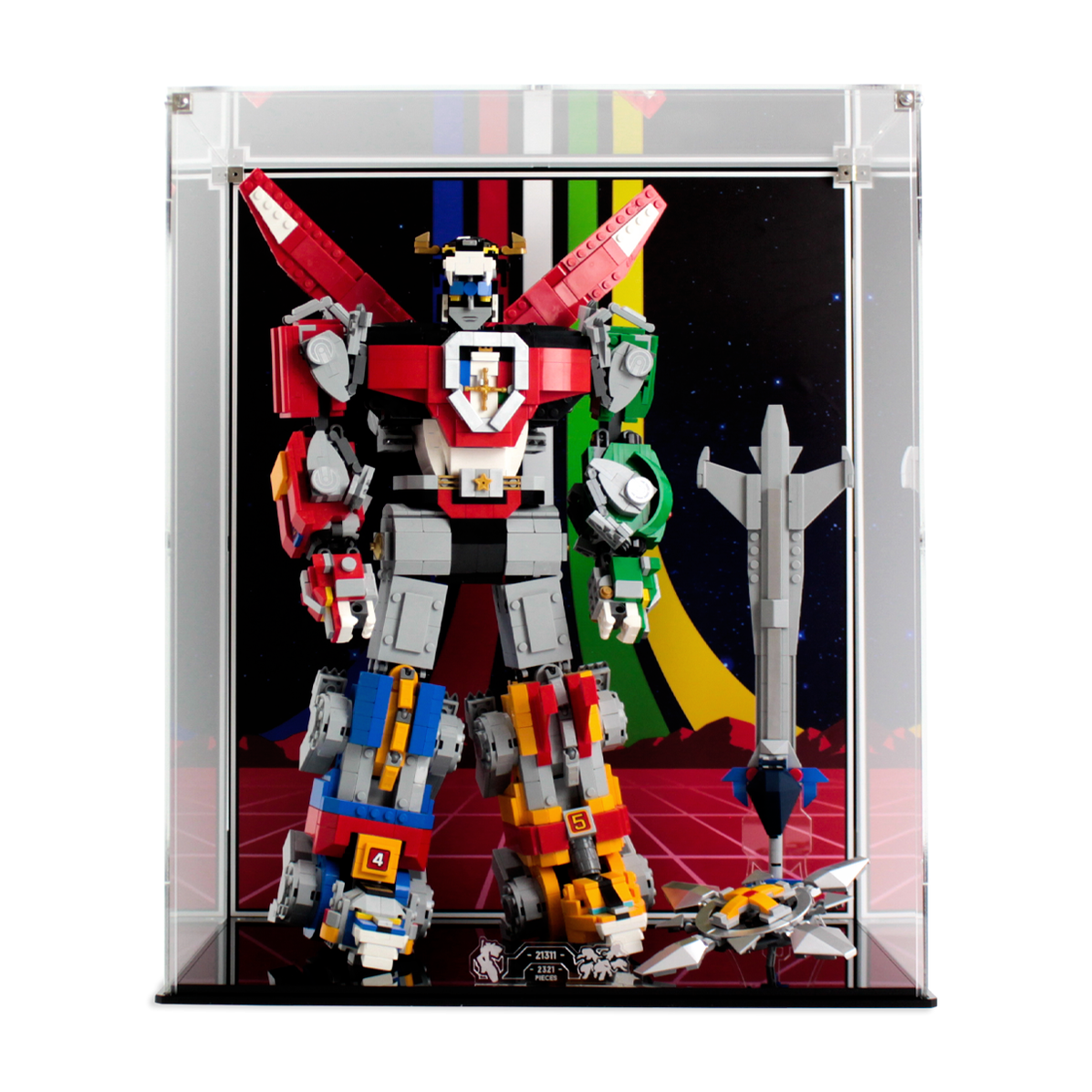 Display Case for LEGO Ideas Voltron 21311 — Wicked Brick